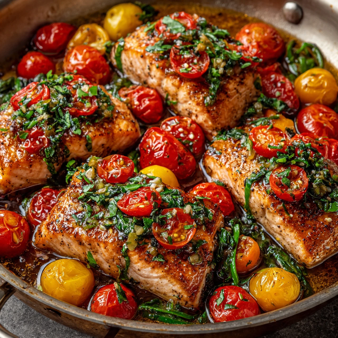 One-Pan Salmon Niçoise With Orzo - Easy Healthy Dinner