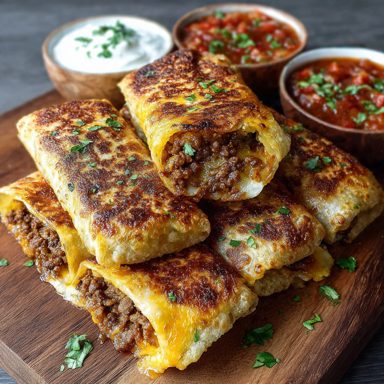 Taco Egg Rolls Recipe | Crispy Cheesy Tex-Mex Fusion