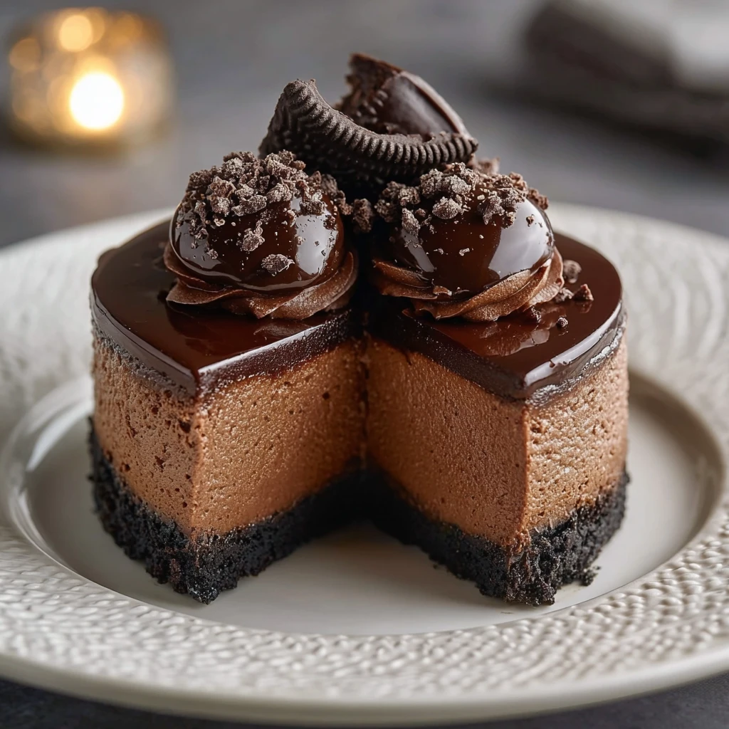 Best Chocolate Fudge Truffle Cheesecake - Death by Chocolate