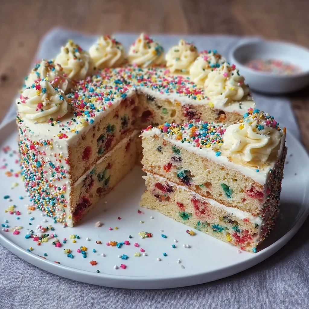 Confetti Graduation Cake : Easy Homemade Recipe